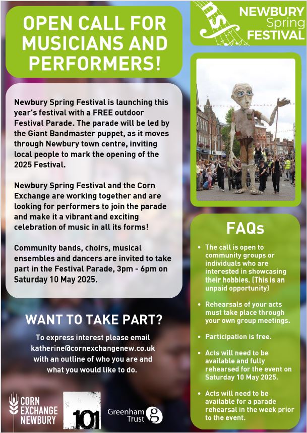 Festival Parade - Call out for artists - Newbury Spring Festival